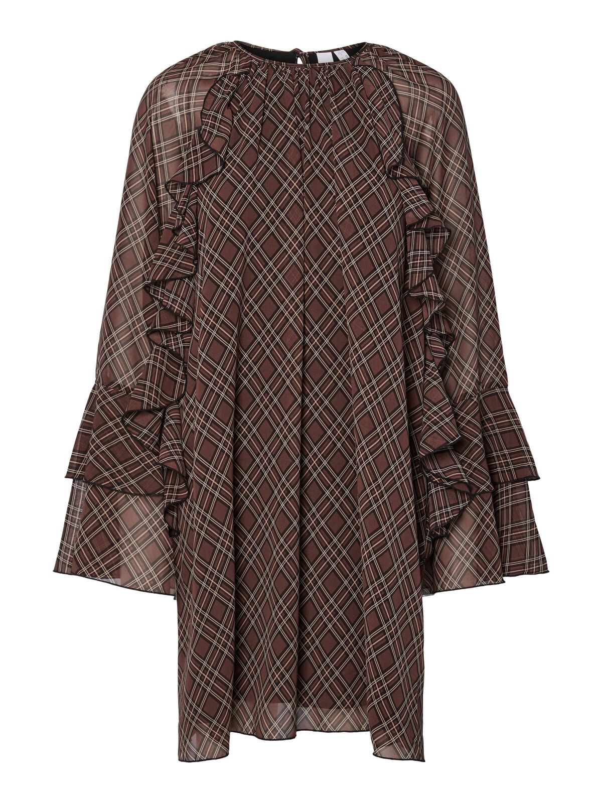 YASCHECKSY MINI DRESS | Purple | YAS® Ireland