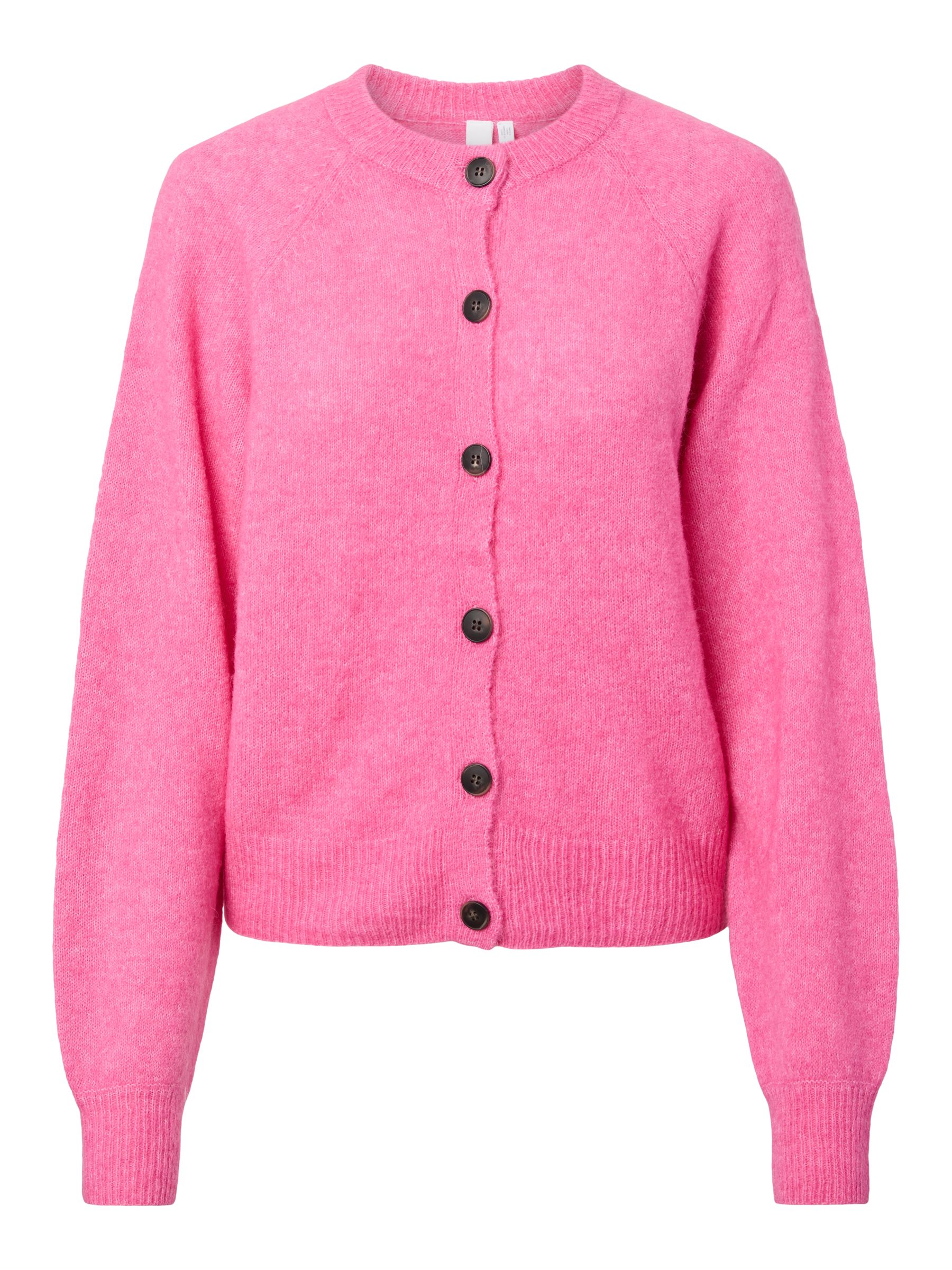 YASJOHI WOOL BLEND KNITTED CARDIGAN | Purple | YAS® Ireland